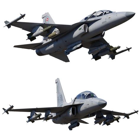 Poland Arms FA-50 Light Combat Aircraft with AIM-9L Sidewinder Missiles ...