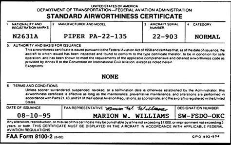 Understanding the Airworthiness Certificate: Foundation of Safe ...