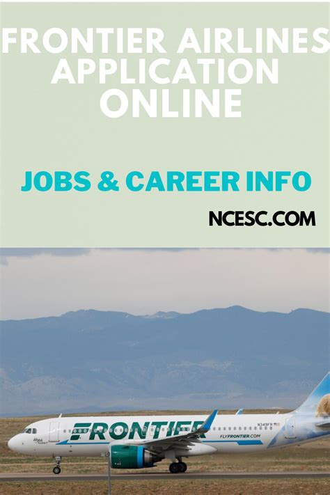 Frontier Airlines Jobs, Employment: A Comprehensive Guide to Careers at ...