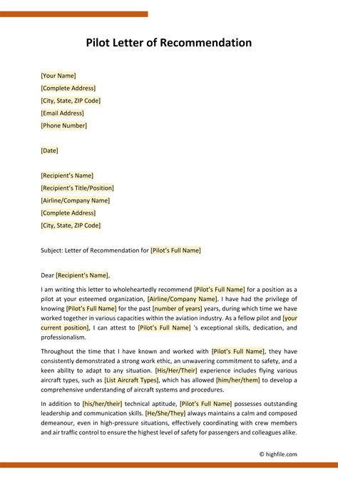 How To Write a Pilot Letter of Recommendation - Bolt Flight