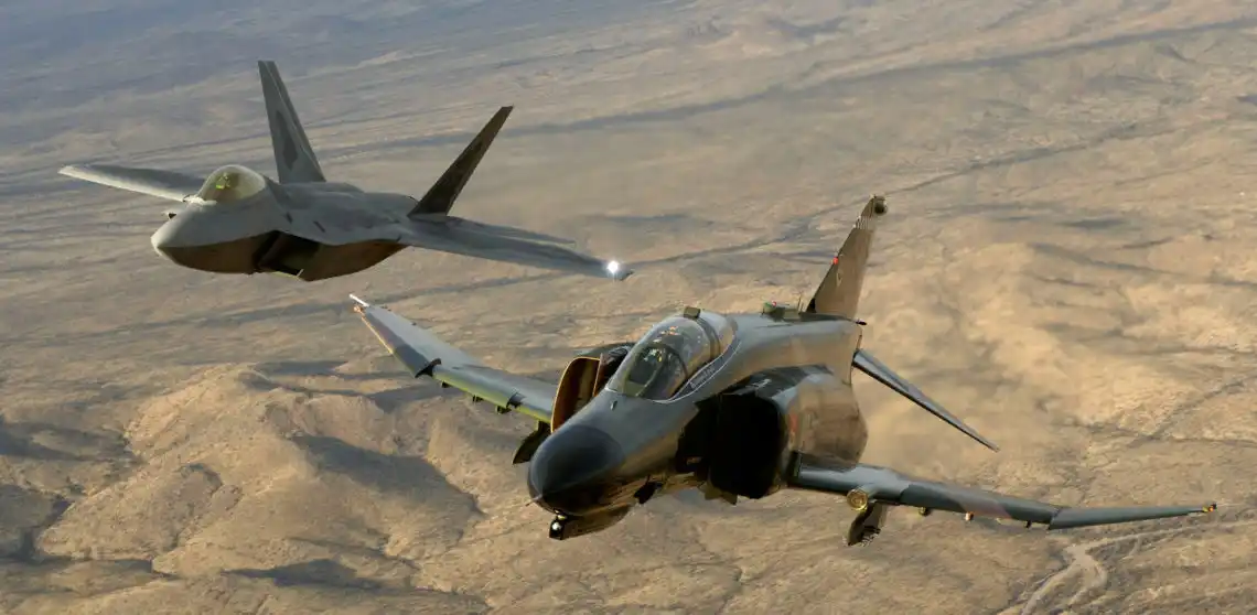 F-22 Raptor vs. Iranian F-4 Phantom II: A Study in Air Superiority ...
