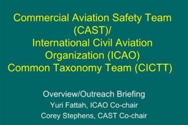 Cast Icao Common Taxonomy Team (Cictt) - Bolt Flight