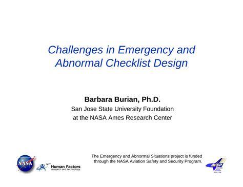 Emergency And Abnormal Checklist - Bolt Flight