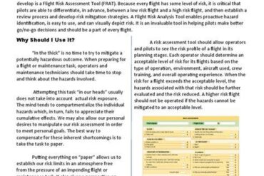 Flight Risk Assessment Tool (Frat) - Bolt Flight