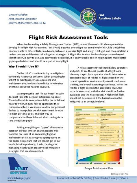 Flight Risk Assessment Tool (Frat) - Bolt Flight