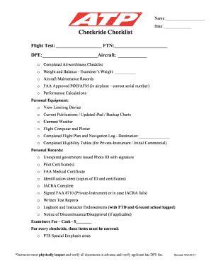 Checkride Checklist: Everything You Need to Pass Your FAA Practical ...