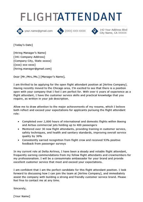 Cover Letter for a Flight Attendant with No Experience - Bolt Flight