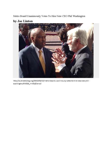 Phil Washington: A Career Navigating Transportation, Leadership, and ...