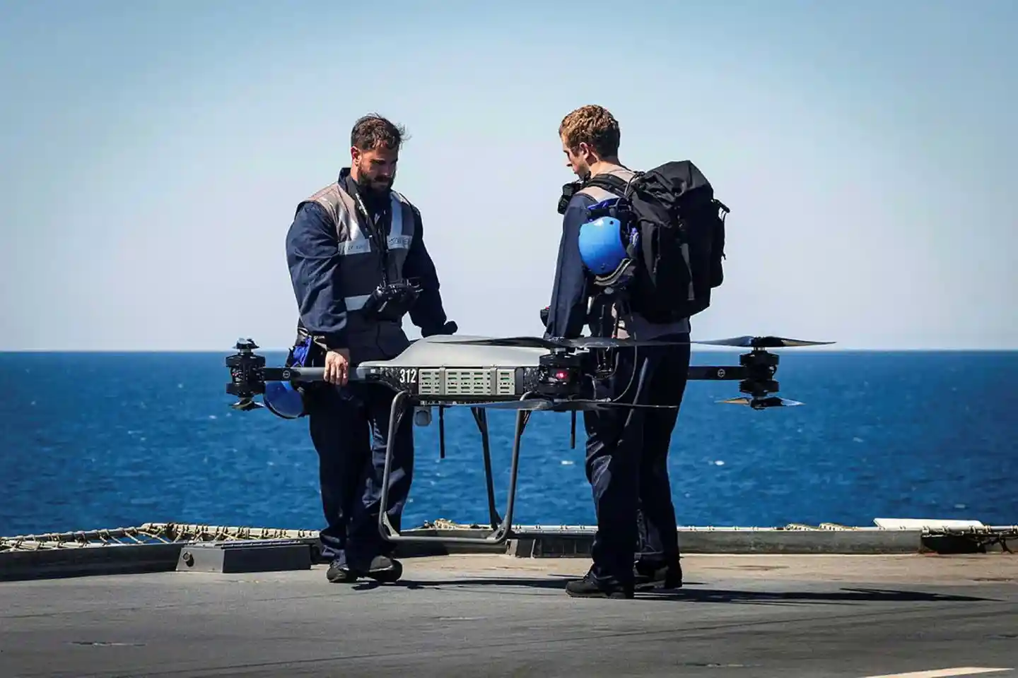 British Royal Navy Deploys Malloy Heavy Lift Drone Aboard HMS Prince of ...