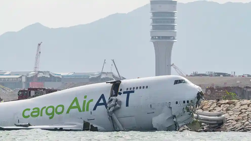 Tragedy at Hong Kong Airport: Boeing 747 Cargo Plane Skids Off Runway ...