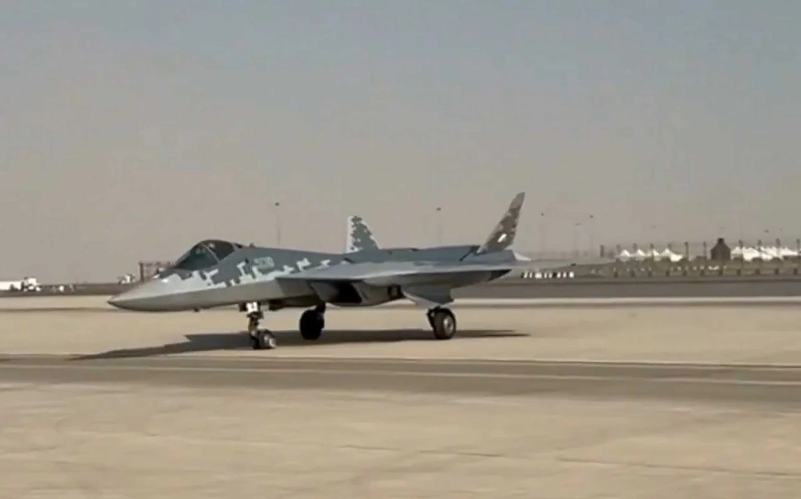 Russia Unveils Su-57E Stealth Fighter at Dubai Airshow 2025 in ...