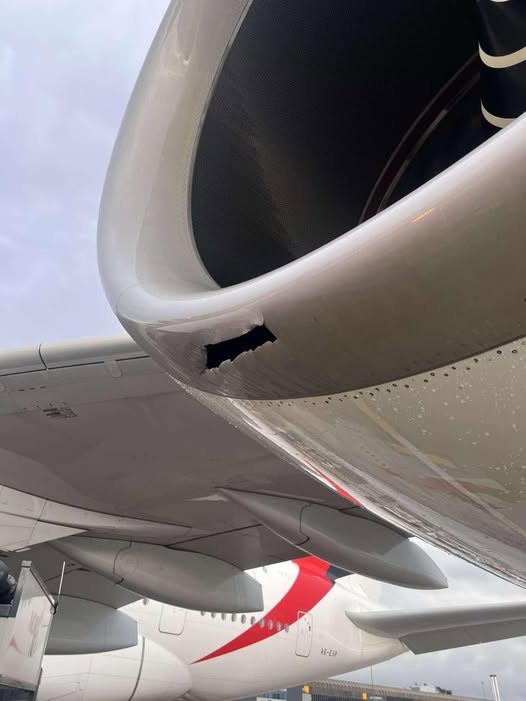 Emirates A380 Grounded After Fuel Truck Strikes Engine at Manchester ...