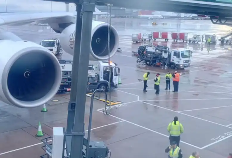 Emirates A380 Grounded After Fuel Truck Strikes Engine at Manchester ...
