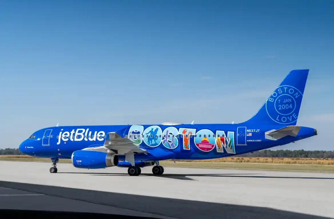 Wicked Blue Takes Flight: JetBlue Honors Boston With Striking Airbus ...