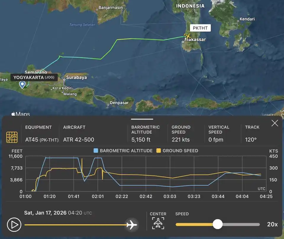 Indonesian ATR 42 Crashes Near Makassar During Fog-Shrouded Approach ...