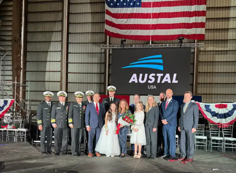 U.S. Navy Celebrates Christening of USNS Lansing: Final Ship of ...