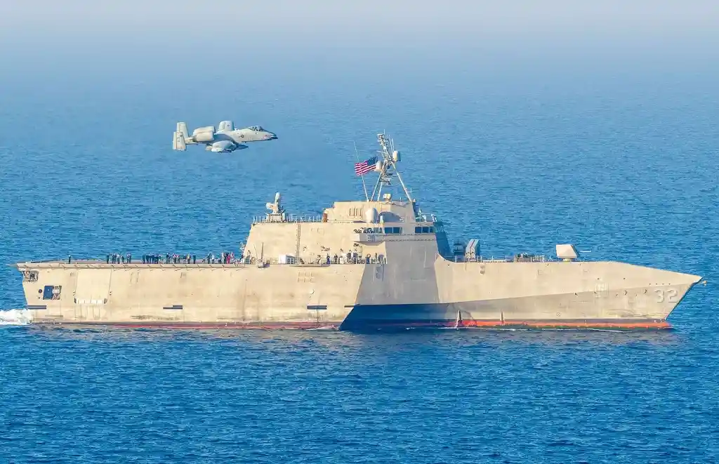 U.S. Air Force A-10C Warthogs Provide Armed Shield for U.S. Navy Mine ...