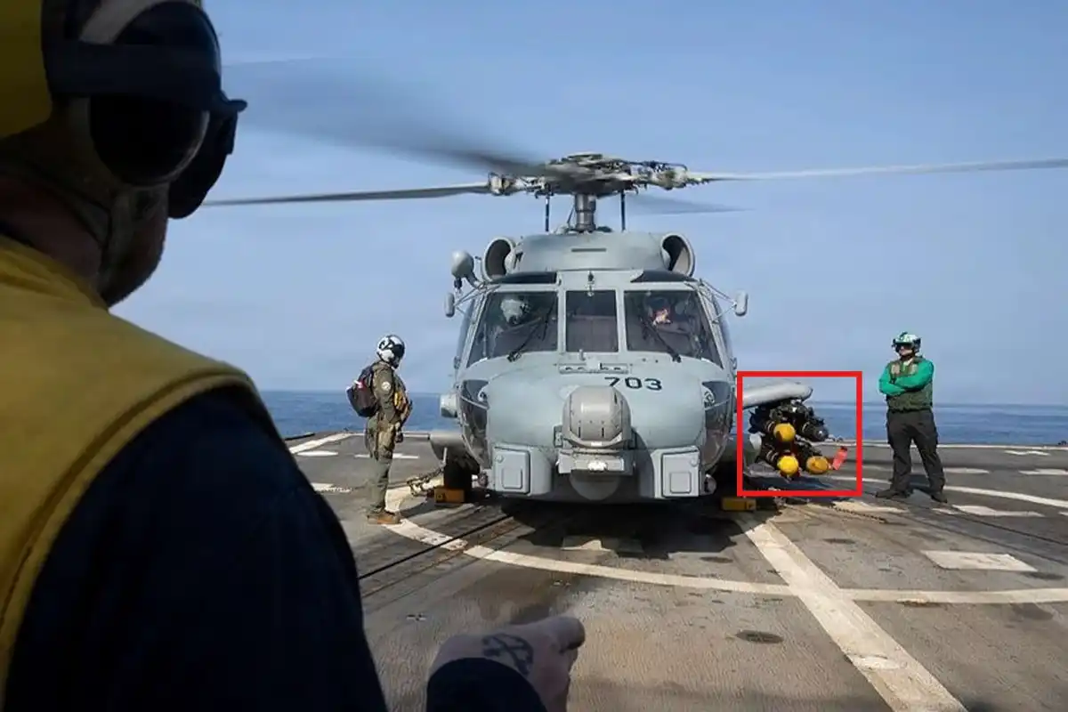 U.S. Navy Deploys Hellfire-Armed MH-60R Seahawk from USS Delbert D ...